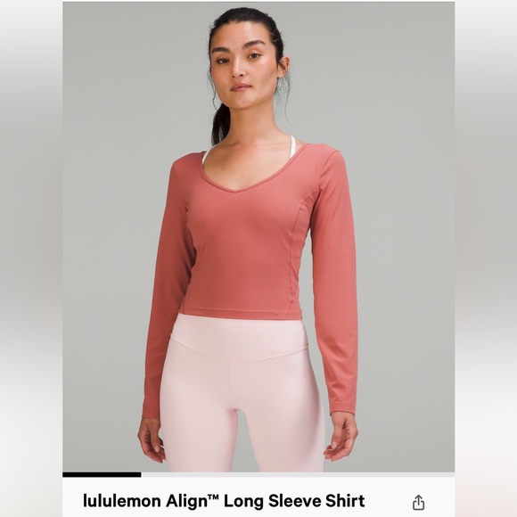 lululemon athletica | Tops | Lululemon Align Long Sleeve Tshirt Briar Rose Size 6 Eeuc | Poshmark
